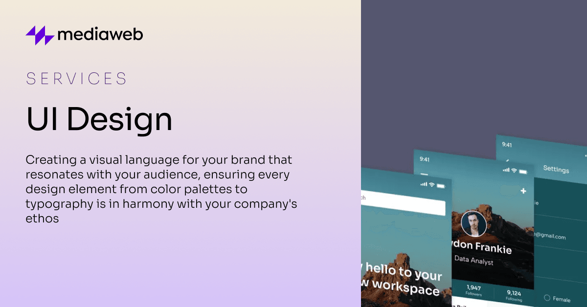 UI Design | Services | Mediaweb